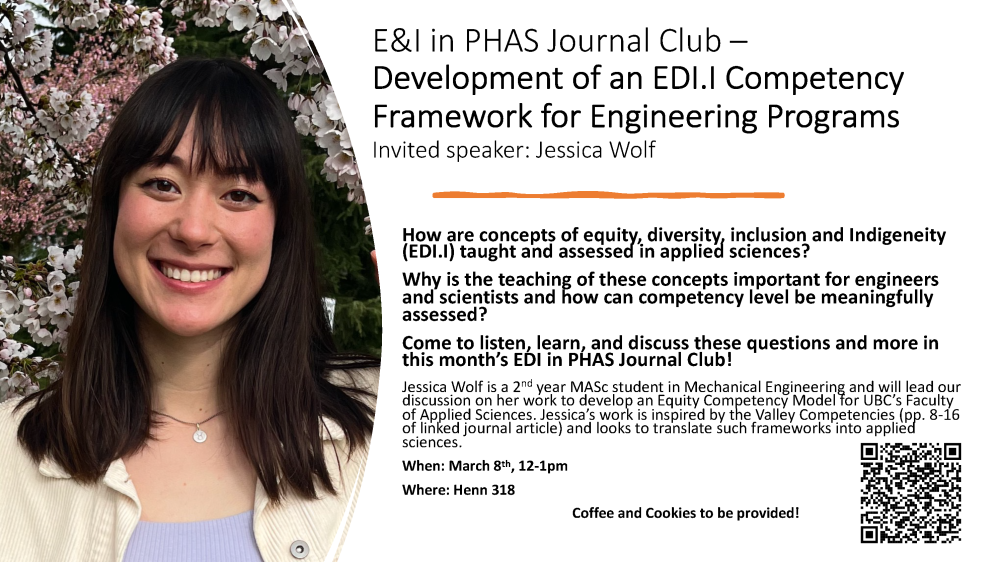Development of an EDI.I Competency Framework for Engineering Programs | UBC Physics & Astronomy